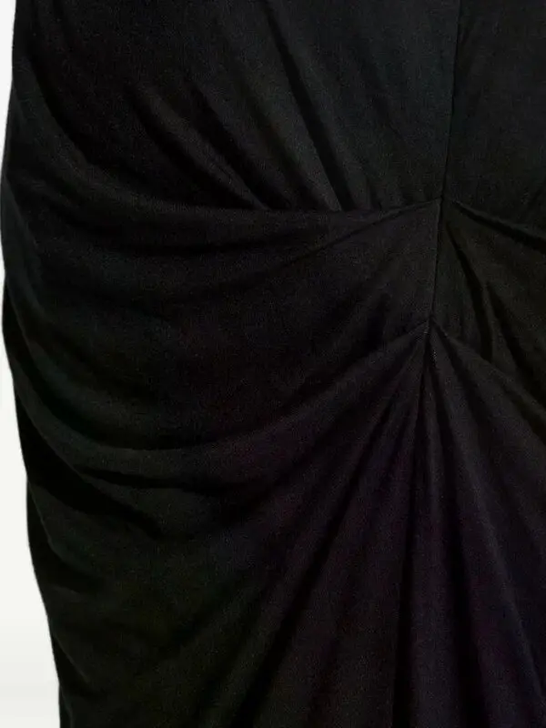 ENTIRE STUDIOS Draped Midi Skirt - Black