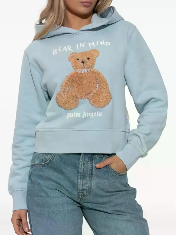 Palm Angels Bear-motif Long-sleeve Hoodie