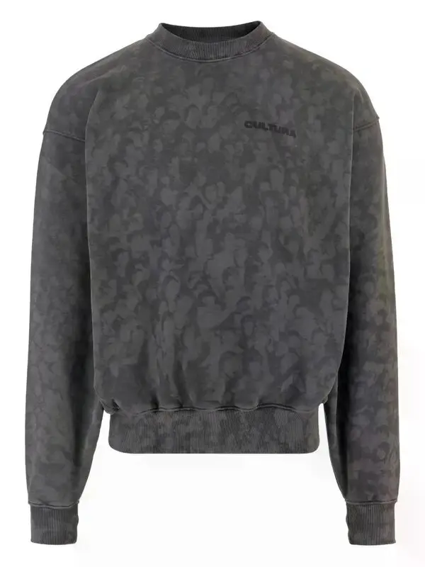 CULTURA Embroidered Logo Printed Sweatshirt