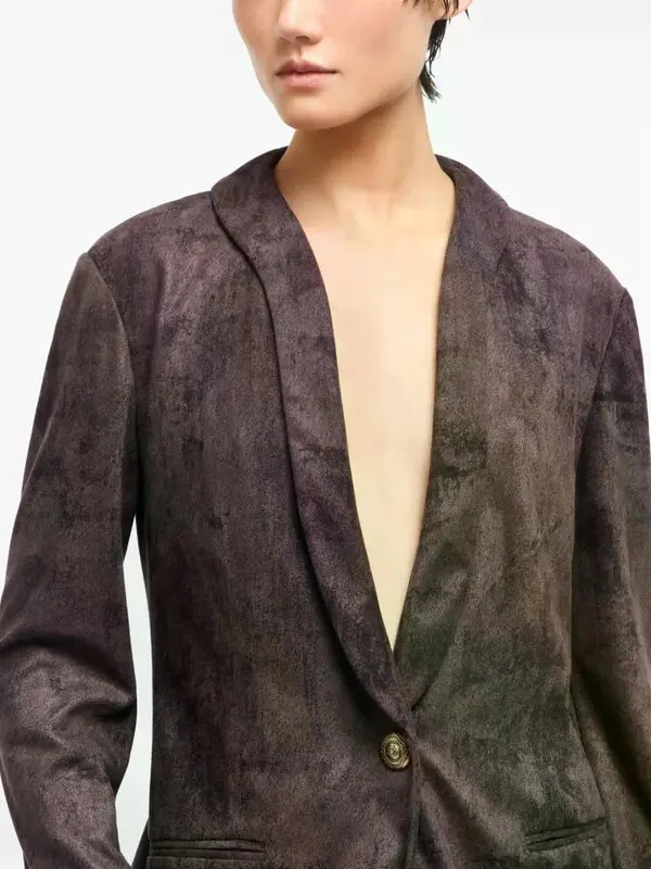Giorgio Armani Suede-effect Blazer