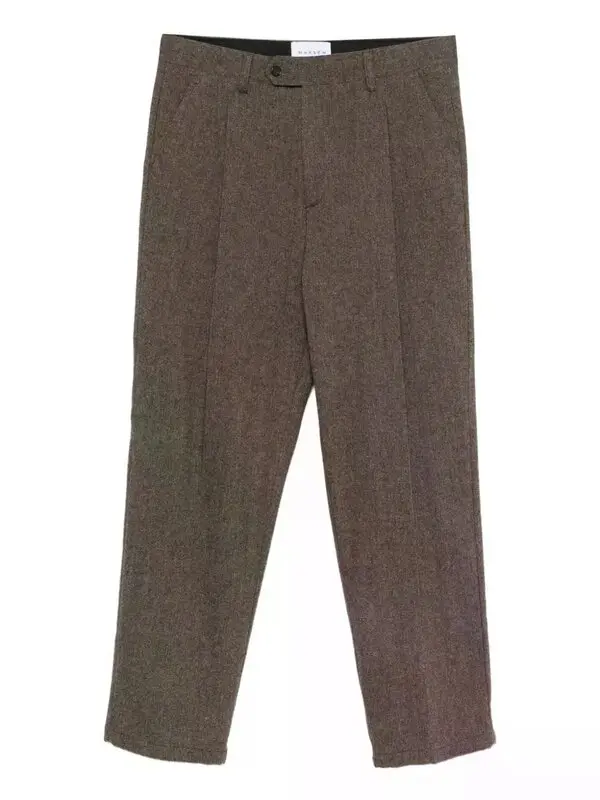 MARSEM Pleated Straight-leg Trousers