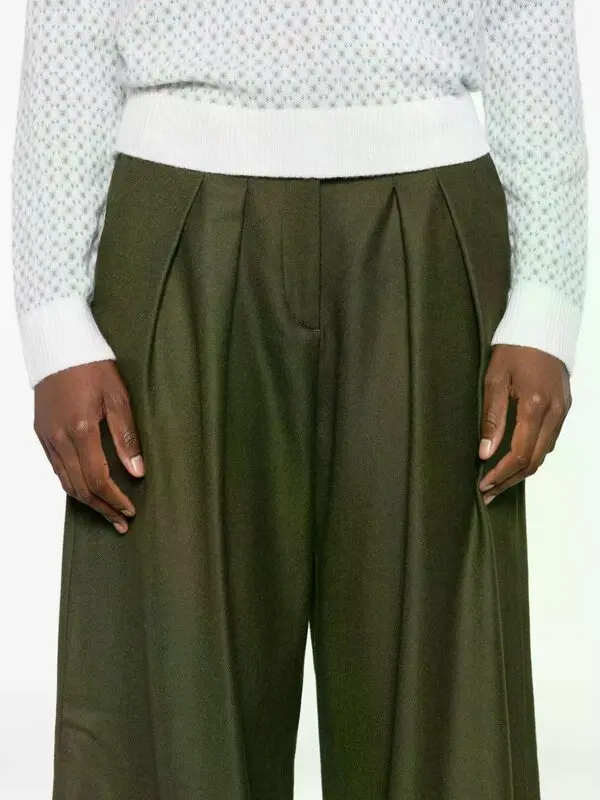 Eric Bompard Pleated Belt-loops Trousers