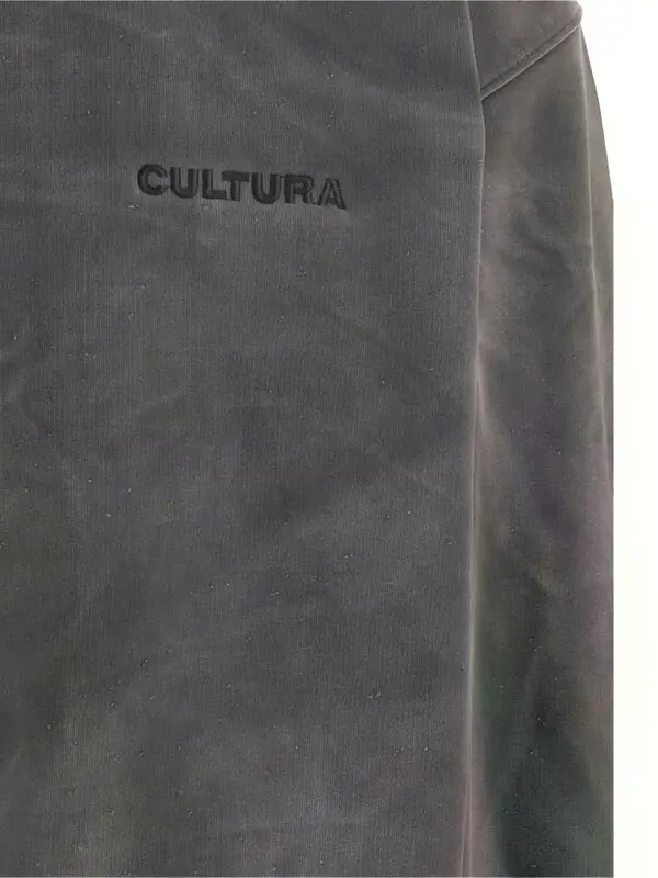 CULTURA Embroidered Logo Washed Sweatshirt