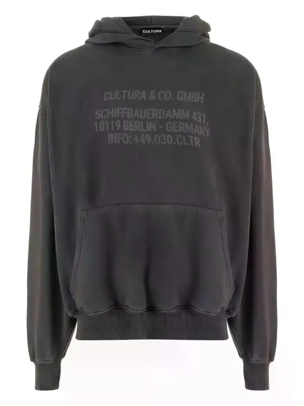 CULTURA Logo-print Hooded Sweatshirt