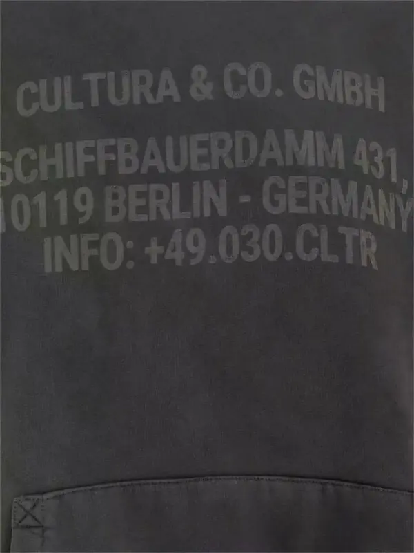 CULTURA Logo-print Hooded Sweatshirt