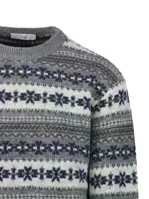 DUNST Fair-isle Crew-neck Jumper