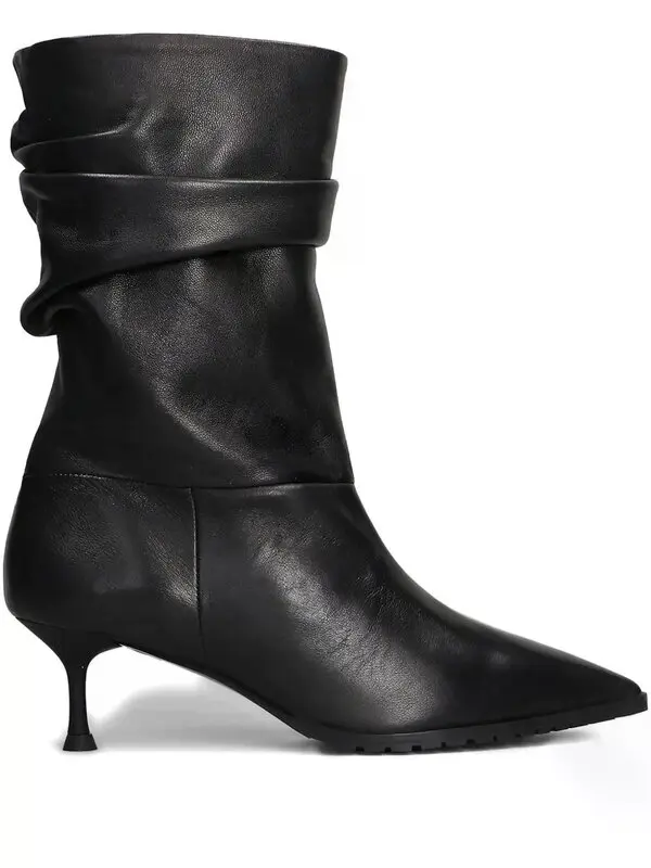 FRATELLI RUSSO Ruched Stiletto Boots
