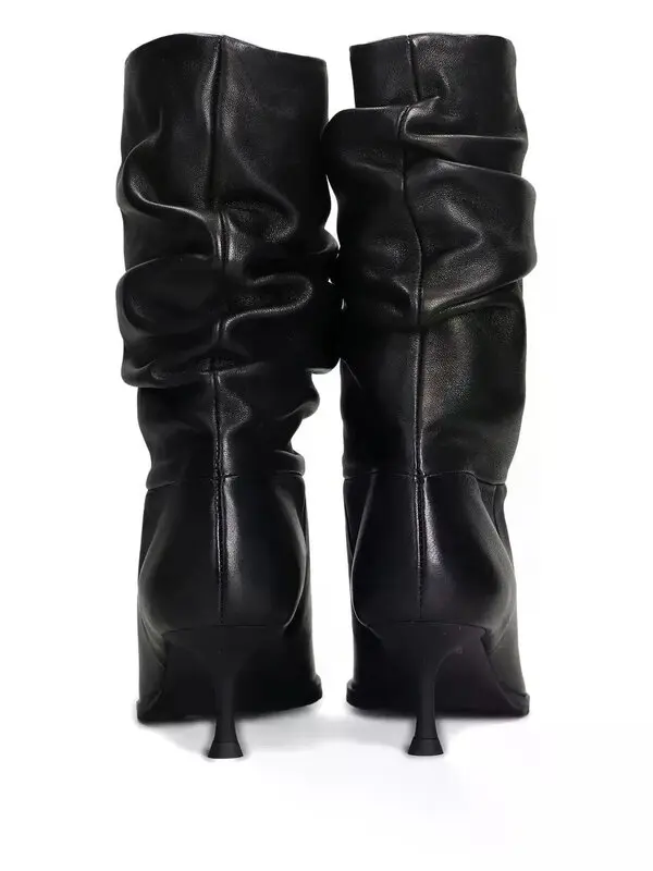 FRATELLI RUSSO Ruched Stiletto Boots