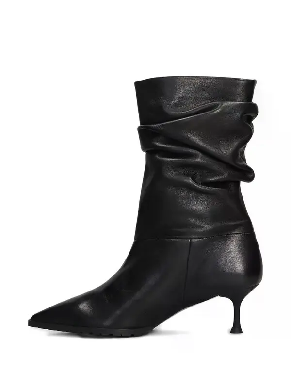 FRATELLI RUSSO Ruched Stiletto Boots
