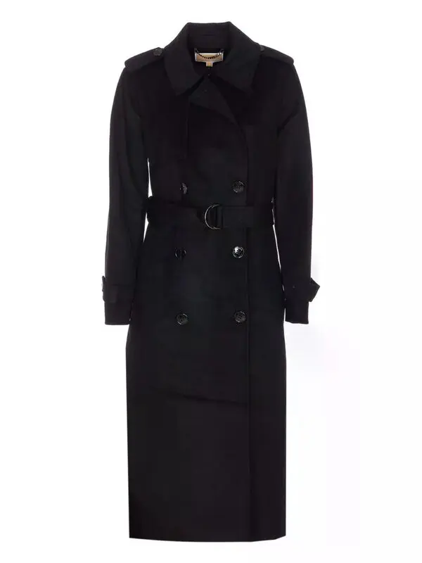 Michael Kors Wool-blend Double-breasted Belted Coat