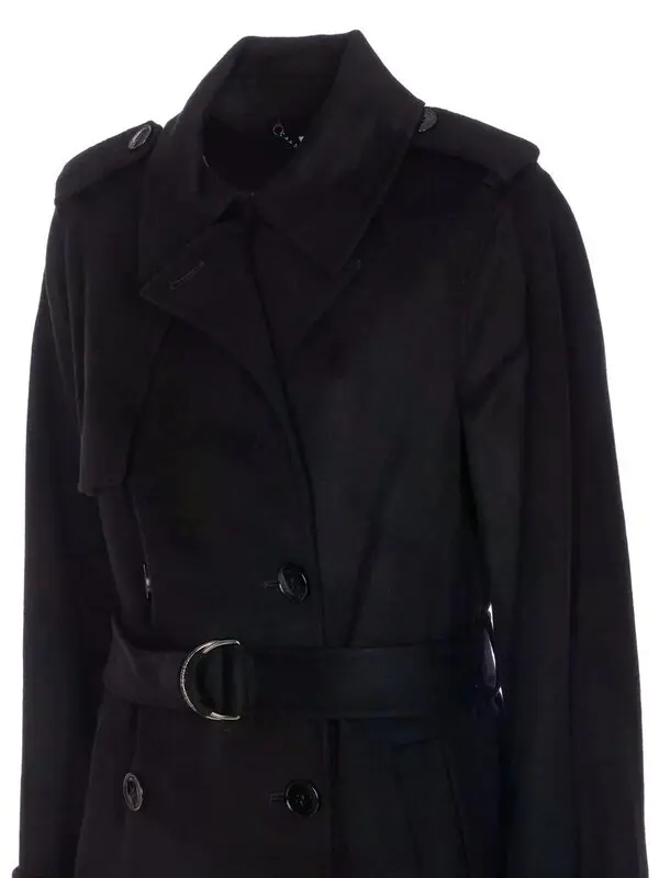 Michael Kors Wool-blend Double-breasted Belted Coat