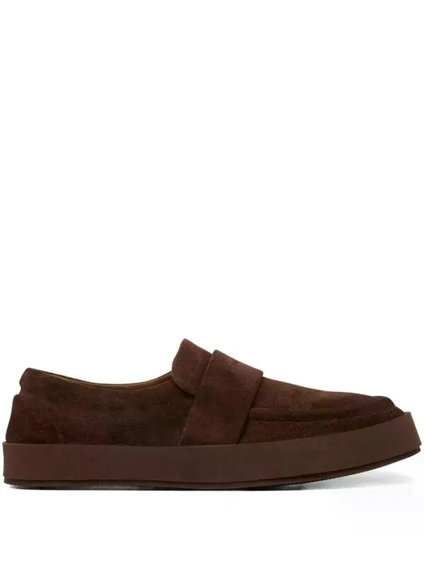 Marsèll Suede Slip-on Loafers - Brown
