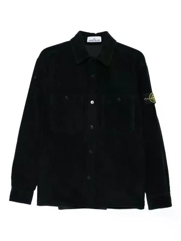 Stone Island Corduroy Shirt Jacket - Black