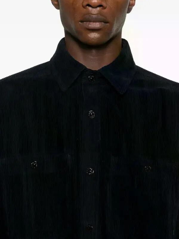 Stone Island Corduroy Shirt Jacket - Blue