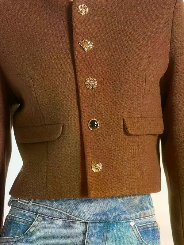 Manière De Voir Maniere De Voir Evana Structured Wool Jacket - Brown