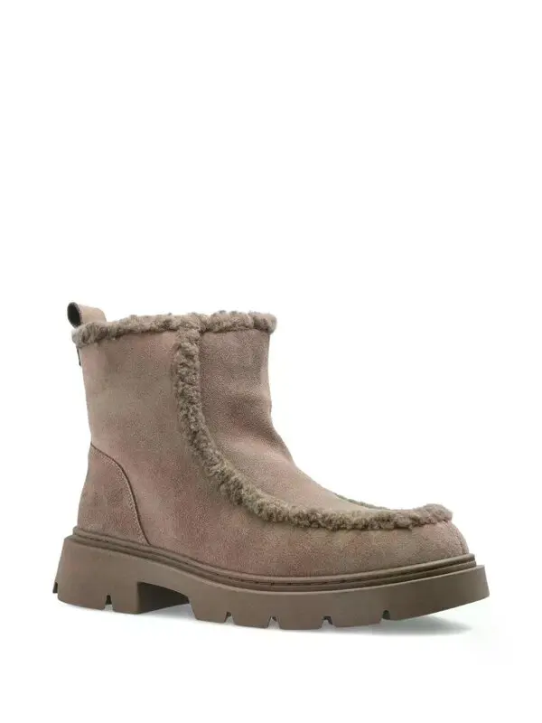 Inuikii Shearling-trim Ankle Boots