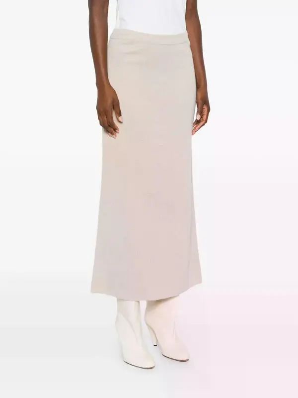 INTRECCI Rear-slit Midi Skirt