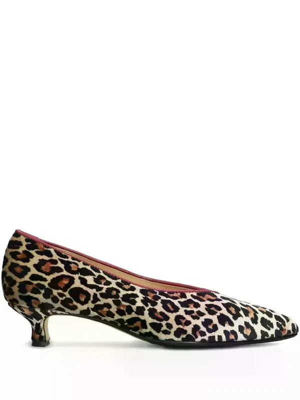 L ARIANNA Animal-print Kitten Heel Pumps
