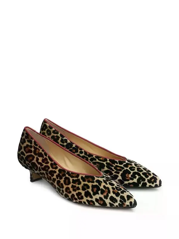 L ARIANNA Animal-print Kitten Heel Pumps