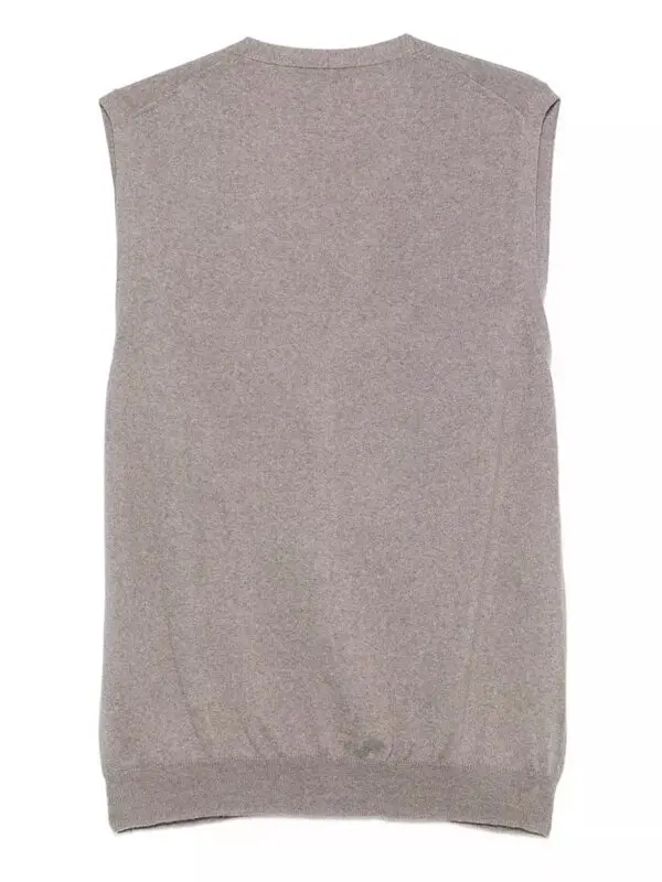 GRAN SASSO V-neck Buttoned Vest