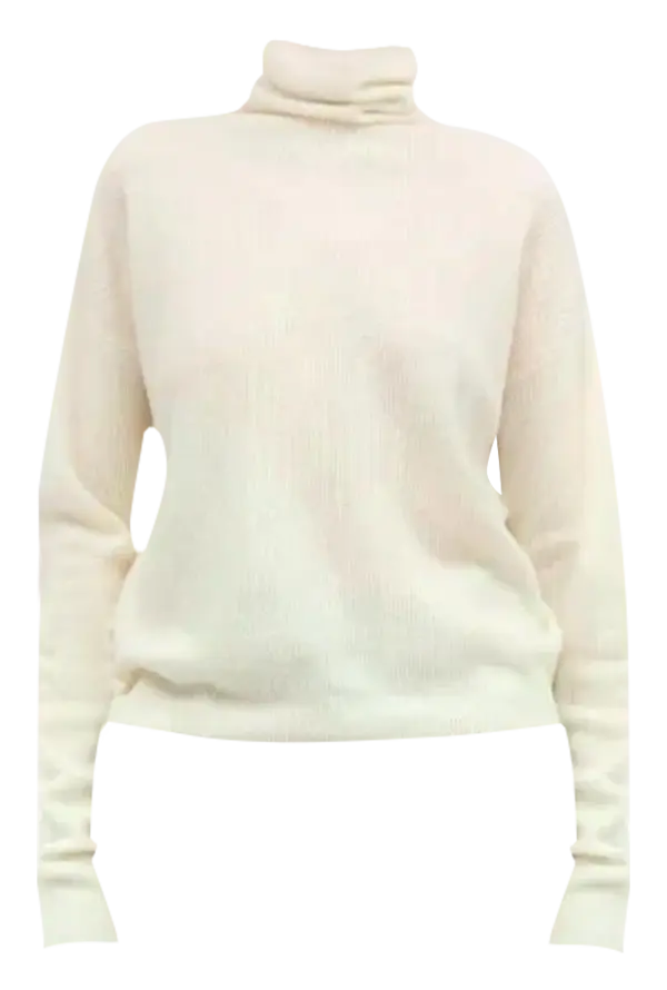 Mark Kenly Domino Tan Krystal Cashmere Roll-neck Sweater - Neutrals