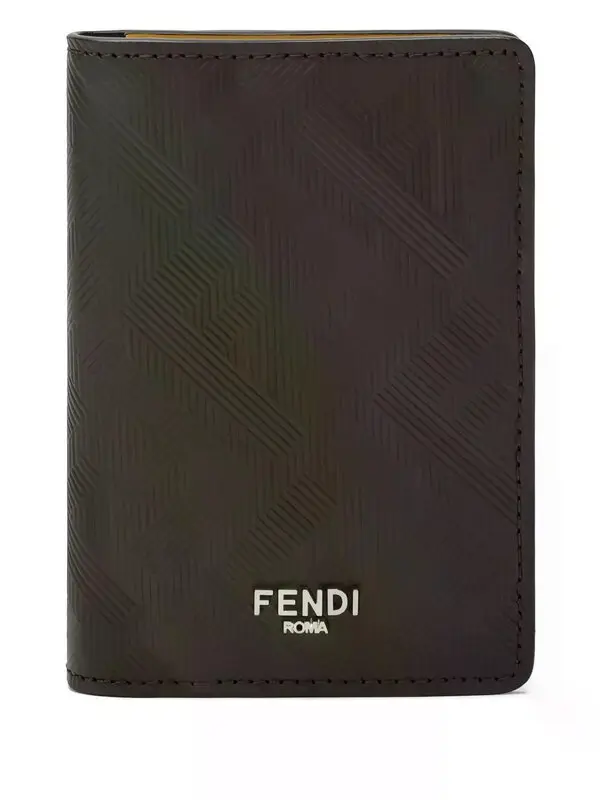 Fendi Logo-print Cardholder - Brown