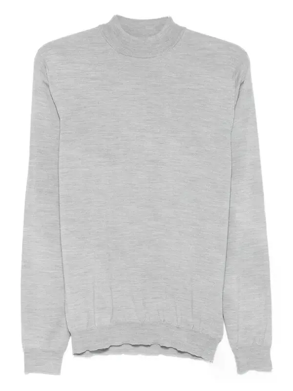 ZANONE Mock-neck Long-sleeve Sweater - Grey