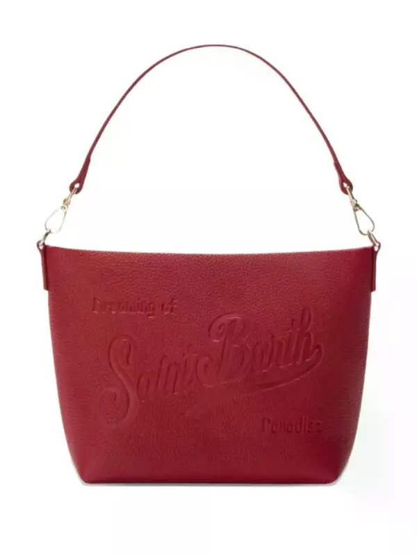 MC2 SAINT BARTH Aline Embossed Logo Tote - Red