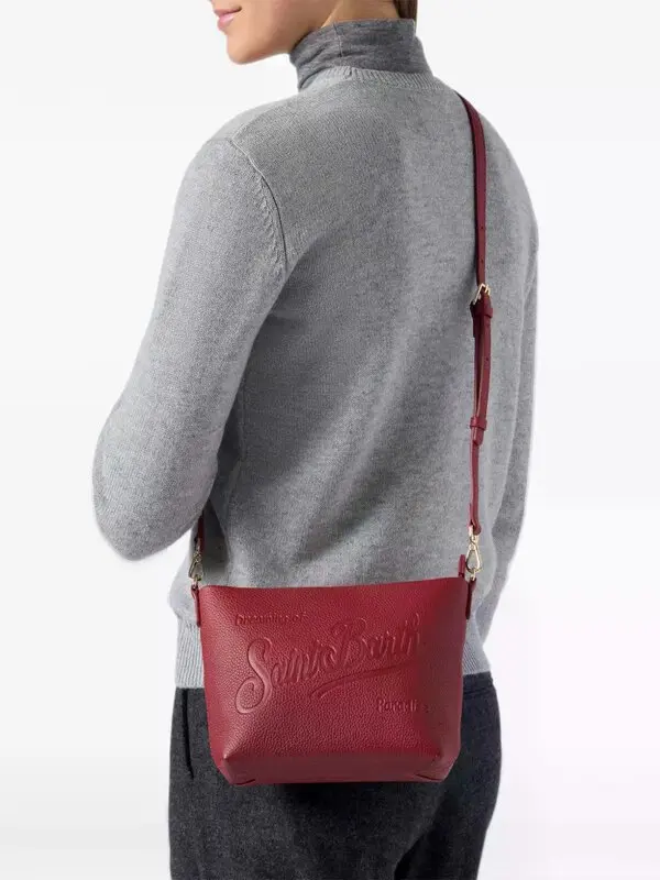 MC2 SAINT BARTH Aline Embossed Logo Tote - Red