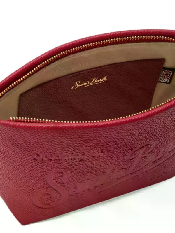 MC2 SAINT BARTH Aline Embossed Logo Tote - Red