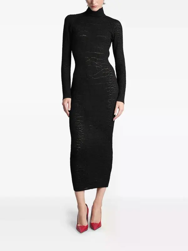 Balmain Open-back Midi Dress