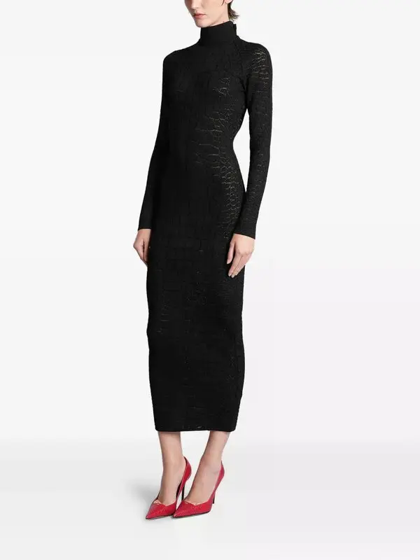 Balmain Open-back Midi Dress