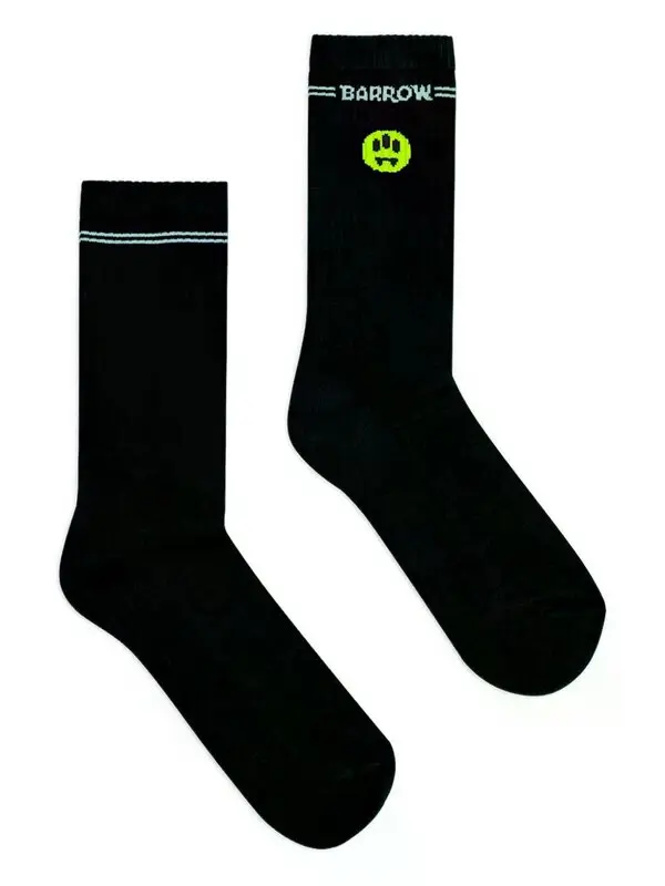 BARROW Logo-graphic Socks - Black