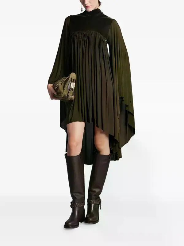 Zimmermann Memento High-neck Pleated Dress