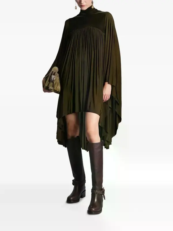 Zimmermann Memento High-neck Pleated Dress