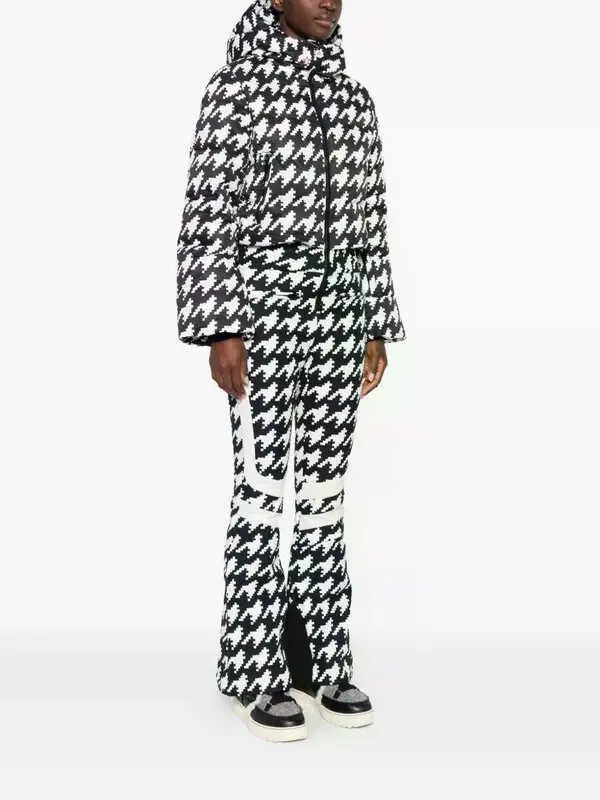 Perfect Moment Houndstooth Hooded Ski Suit