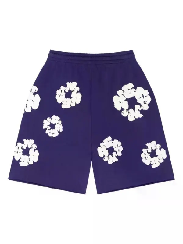 DENIM TEARS Track Shorts - Purple