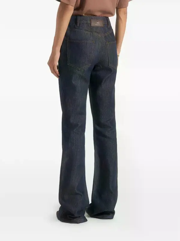Manière De Voir Indigo Stacked Flared Jeans