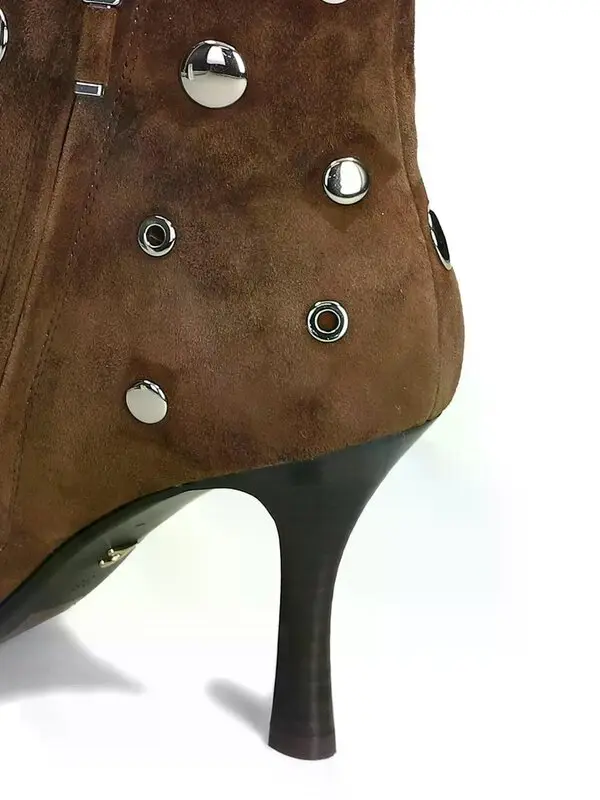Lola Cruz Studded-heel Boots