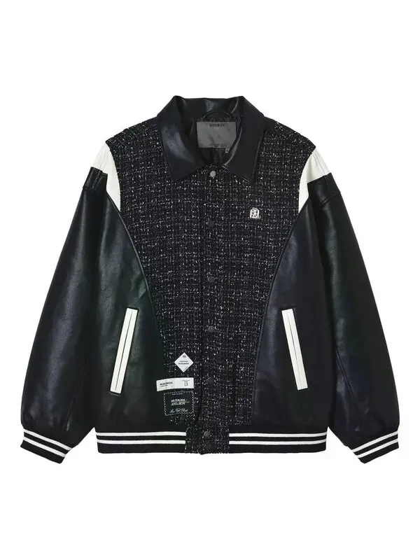 MUSIUM DIV. Textured Panelled Jacket