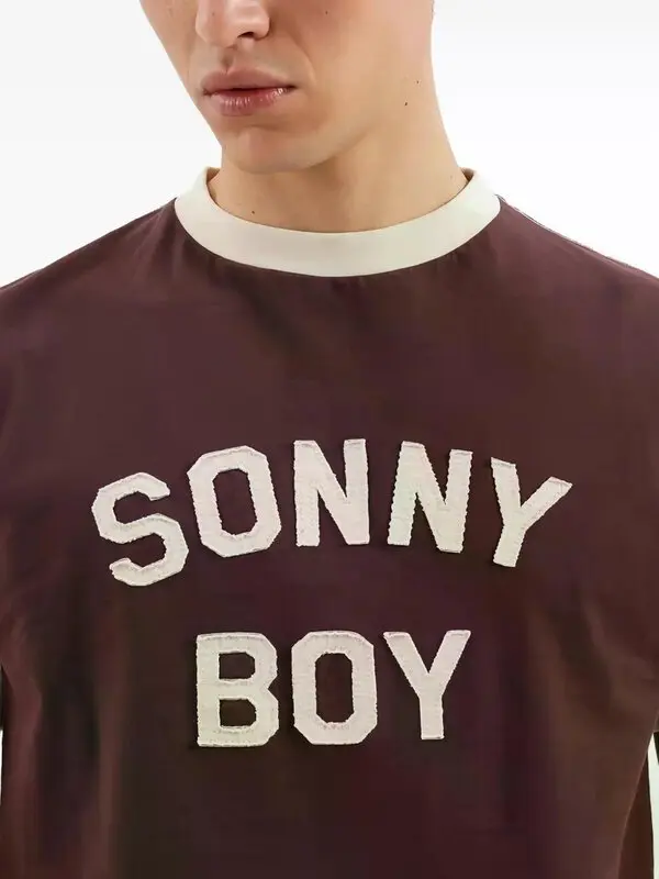 1989 STUDIO Text-print T-shirt - Brown