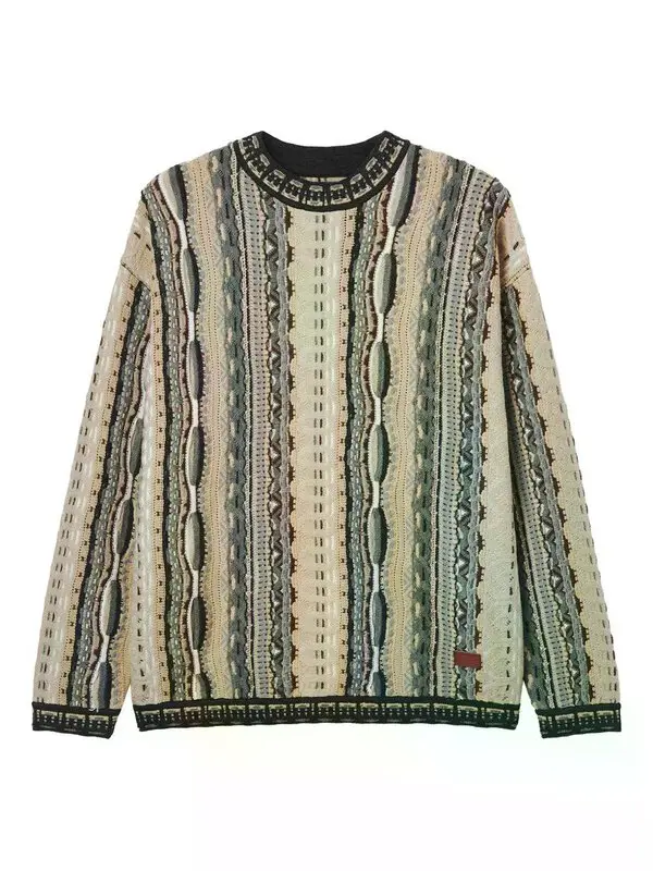 AFTERMATHS Patterned Crew Neck Jumper
