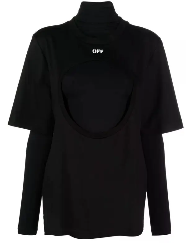 Off-White Double-layer Cotton T-shirt