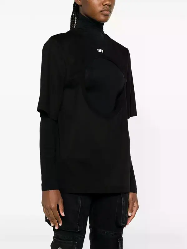 Off-White Double-layer Cotton T-shirt