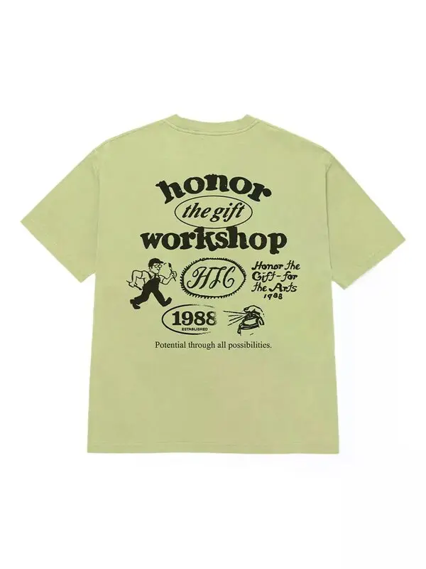HONOR THE GIFT Workshop Short-sleeves T-shirt - Green