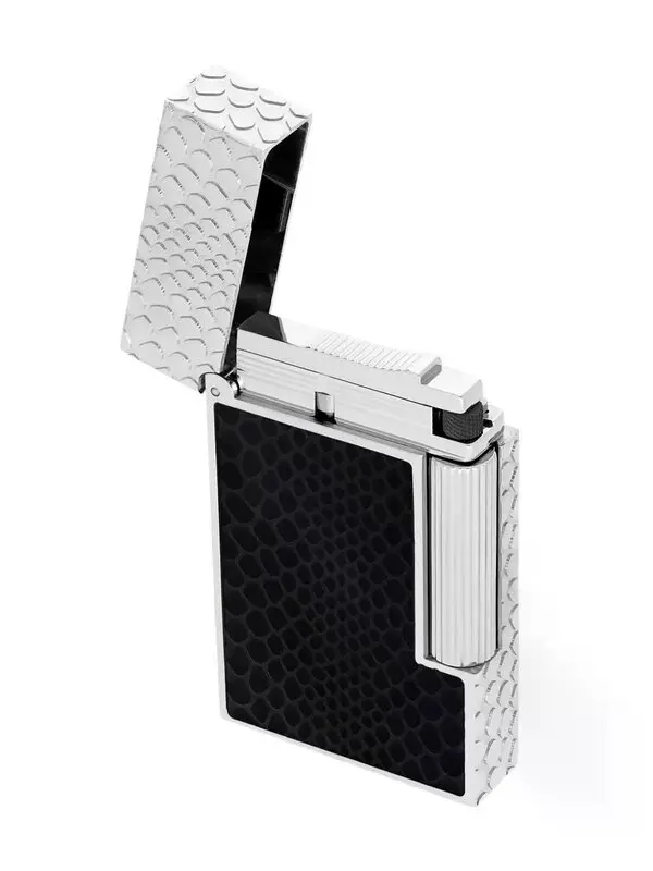 S.t. Dupont Ligne 2 Snakeskin-pattern Lighter - Black