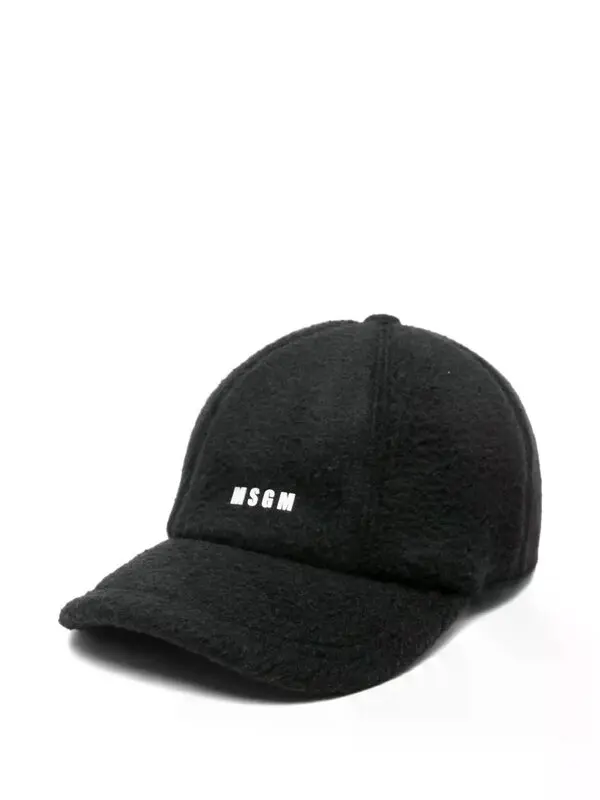 MSGM Logo Baseball Cap - Black
