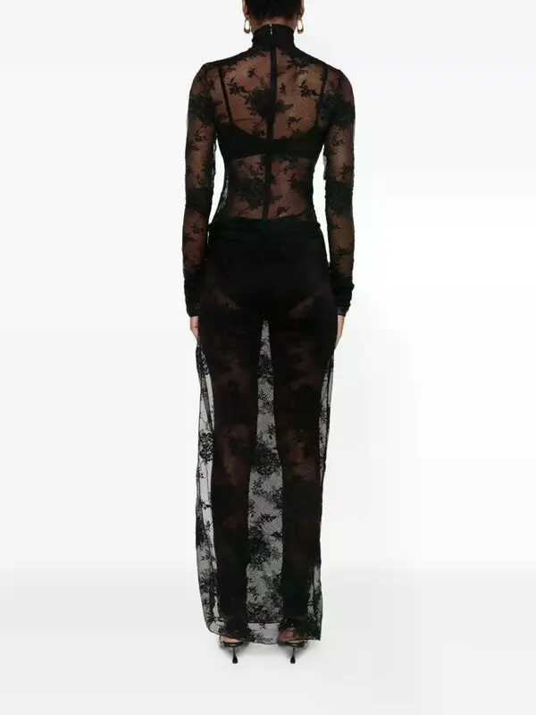 Andamane Lace Long-sleeve Dress