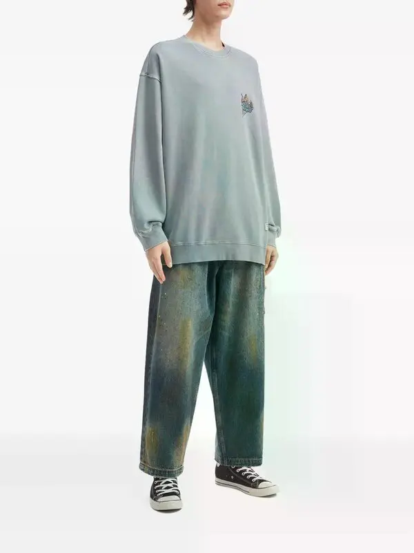 AFTERMATHS Graphic Cotton Sweatshirt - Grey