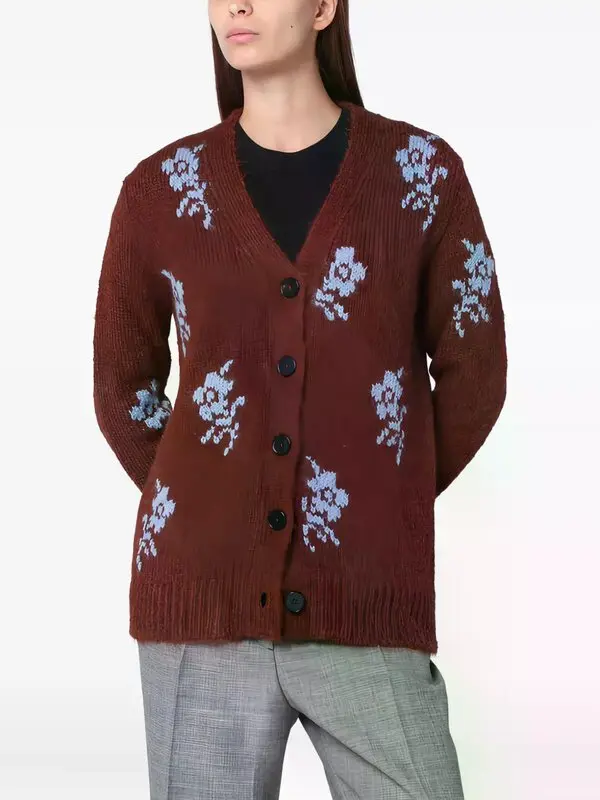 JIL SANDER Floral-print Cardigan